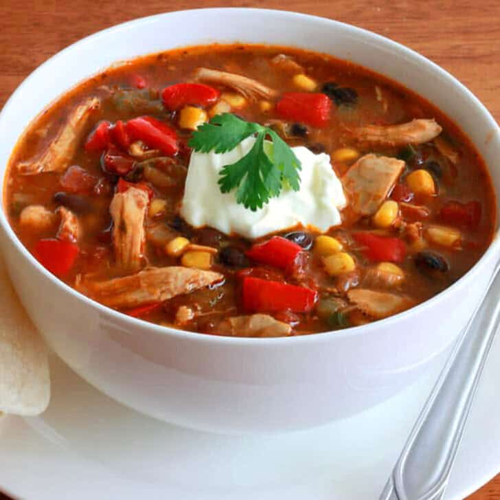 Smoky South of The Border Soup Recipe - The Daring Gourmet