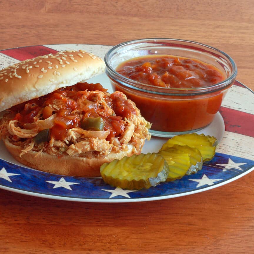 Barbecue Pulled Pork or Chicken Sandwiches Recipe - The Daring Gourmet