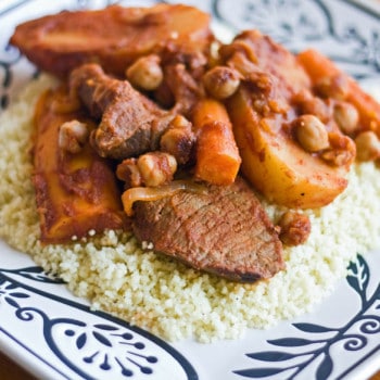 Kusksu (Libyan Couscous with Spicy Beef and Vegetables) - The Daring ...