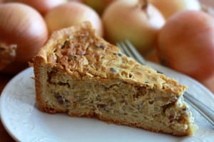 Zwiebelkuchen (German Onion Pie) - The Daring Gourmet