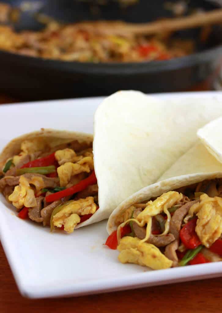 Mu Shu Pork Wraps - The Daring Gourmet