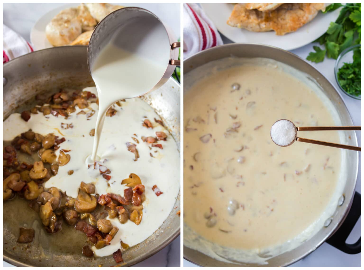 Creamy Smothered Chicken - The Daring Gourmet
