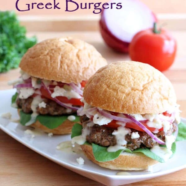 Ultimate Greek Burgers - The Daring Gourmet