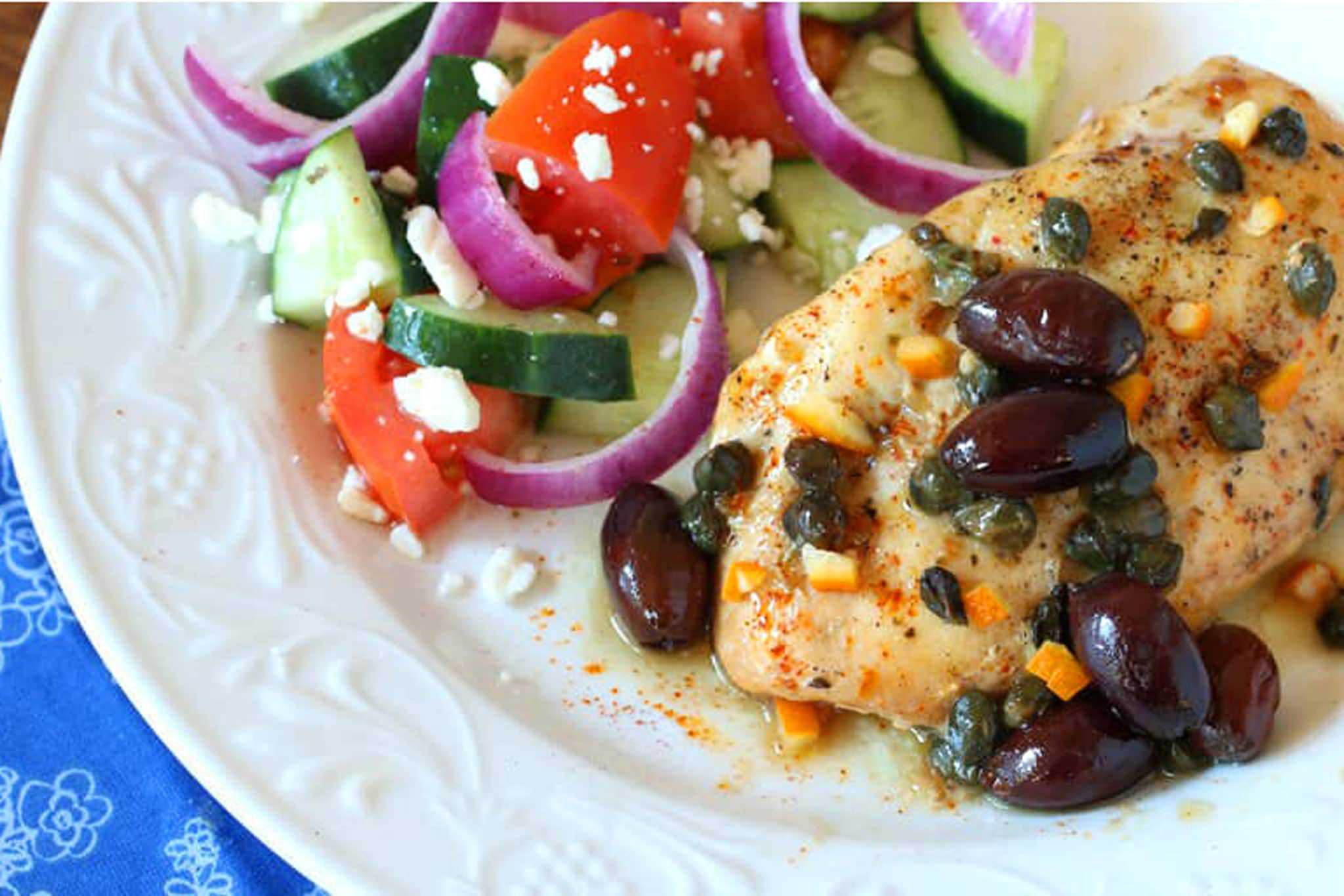 Slow Cooker Greek Chicken - The Daring Gourmet