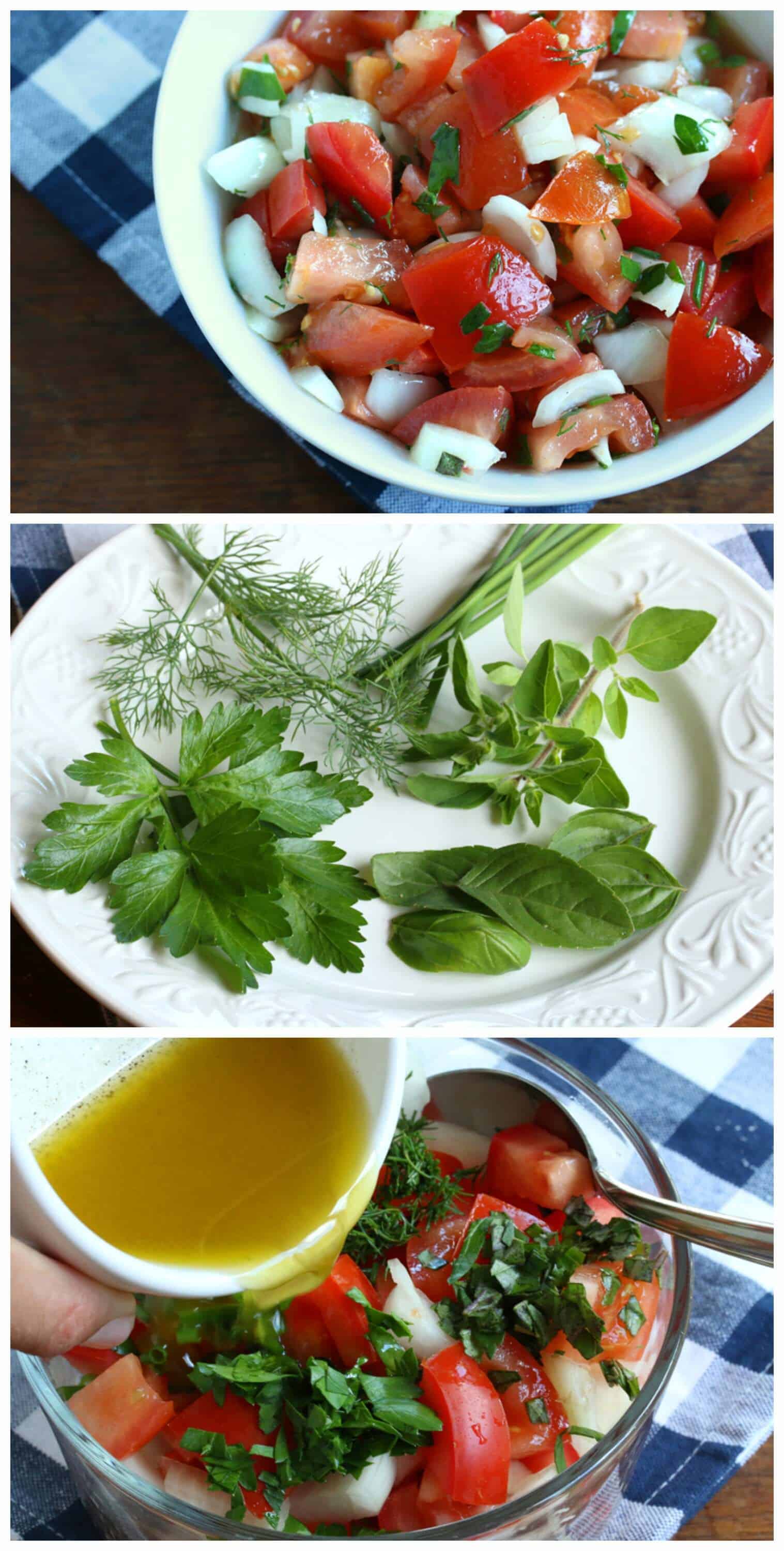 German Tomato Salad (Tomatensalat) - The Daring Gourmet