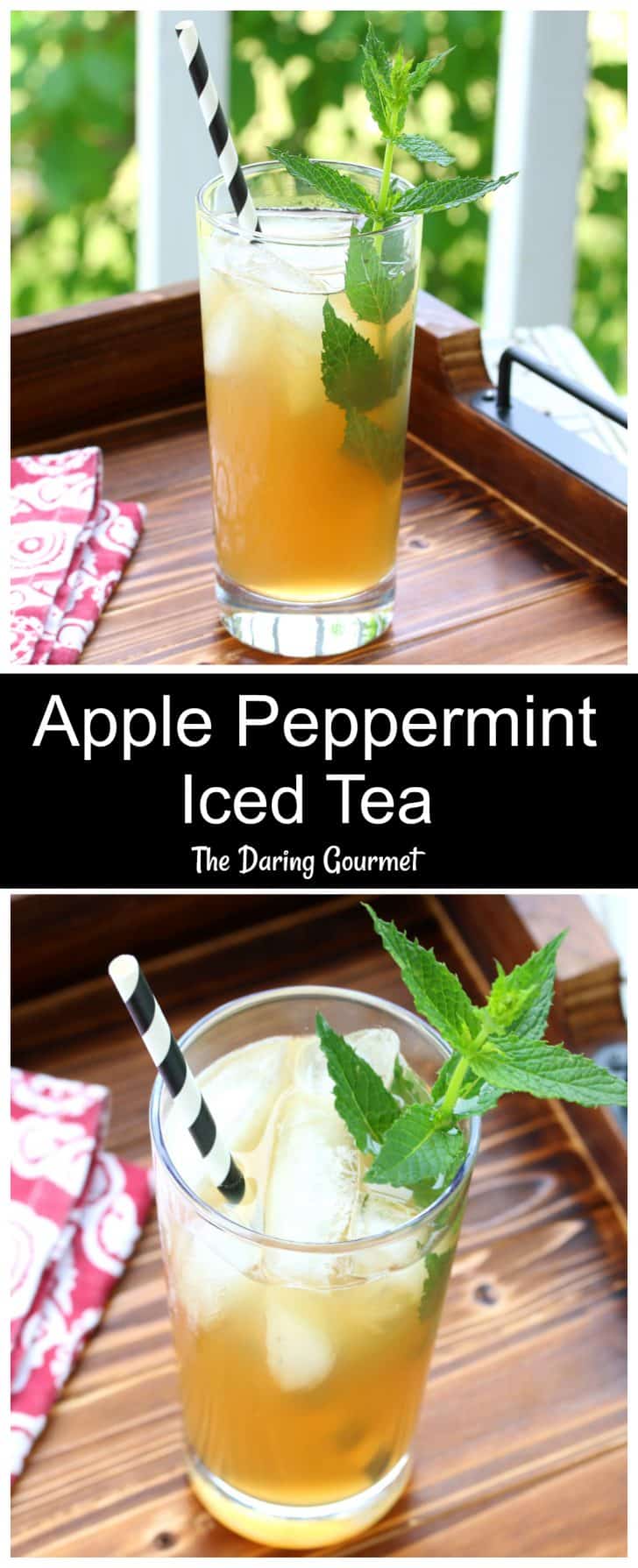 Apple Peppermint Iced Tea - The Daring Gourmet