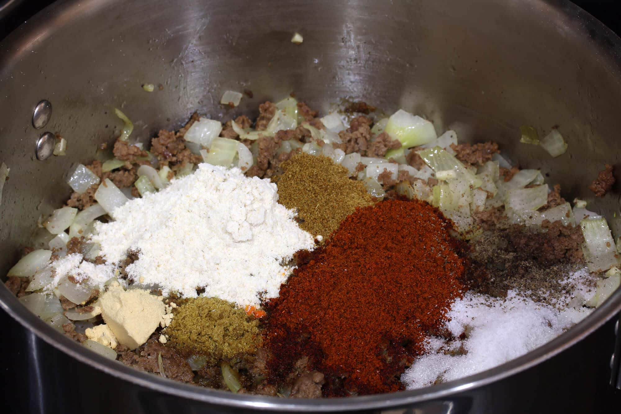 Spicy Chipotle Chili with Hominy - The Daring Gourmet