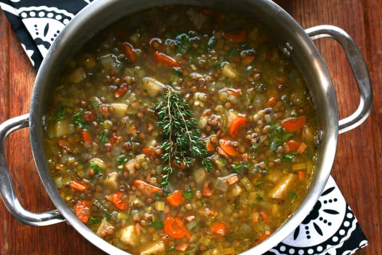 French Lentil Soup - The Daring Gourmet