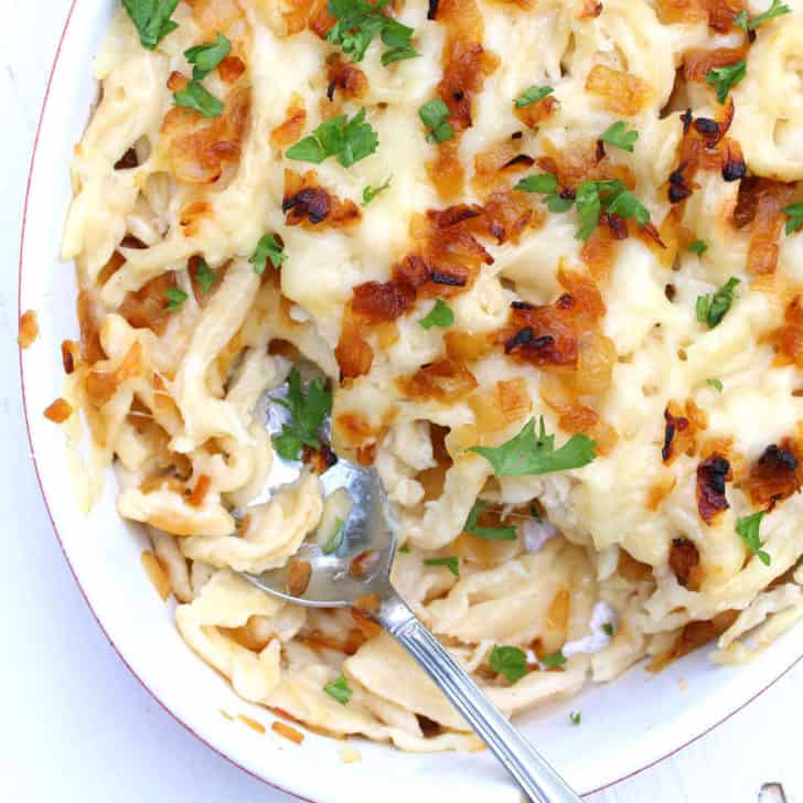 Käsespätzle (German Cheese Spaetzle) - The Daring Gourmet