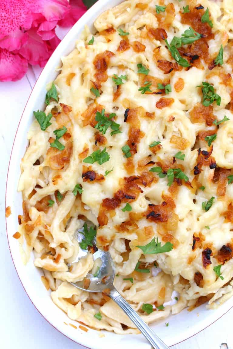 Käsespätzle (German Cheese Spaetzle) - The Daring Gourmet