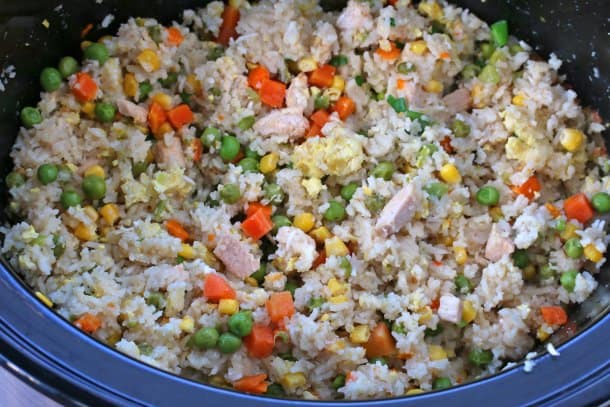 Slow Cooker Chinese Fried Rice - The Daring Gourmet