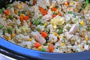 Slow Cooker Chinese Fried Rice - The Daring Gourmet