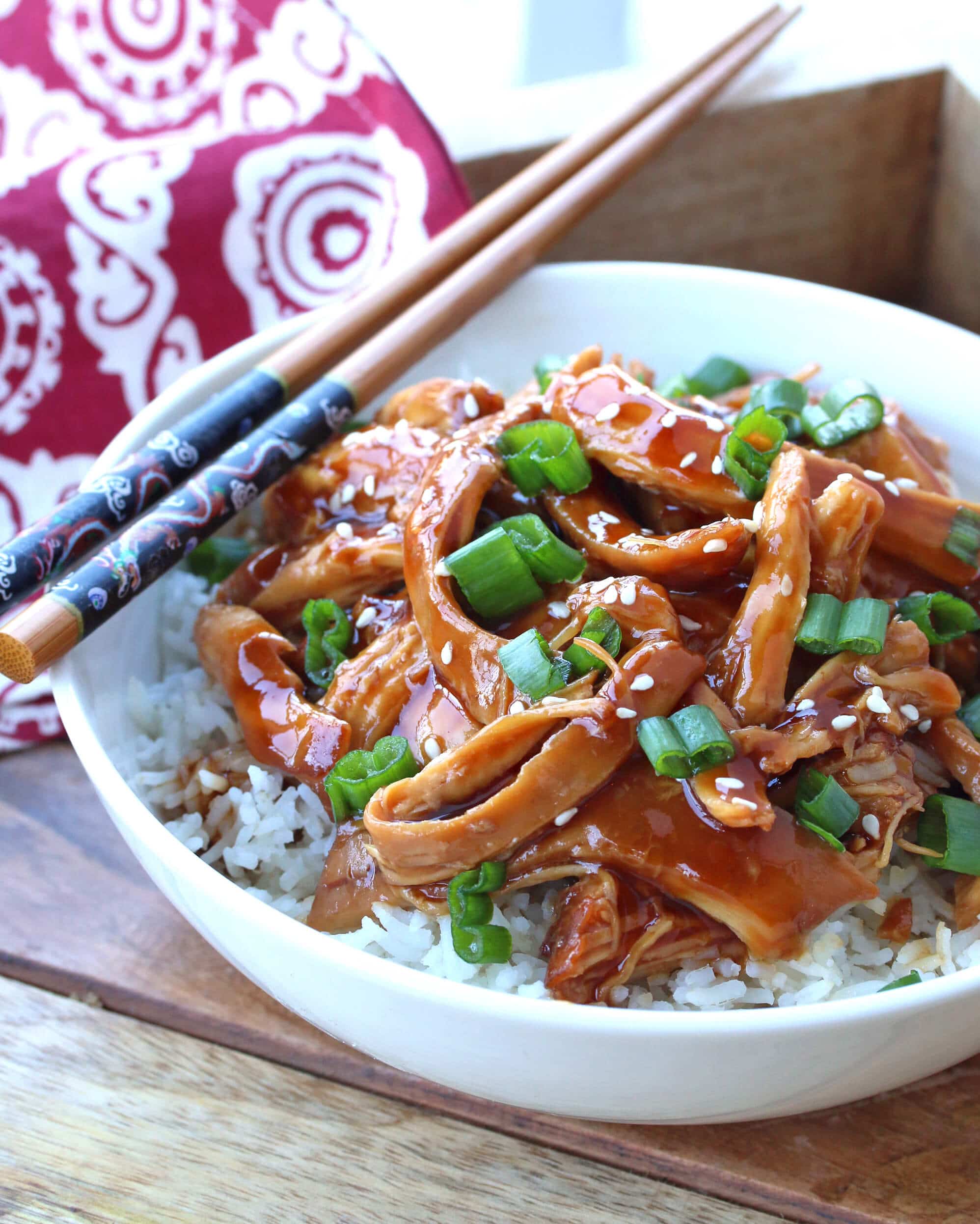 BEST Slow Cooker Teriyaki Chicken - The Daring Gourmet