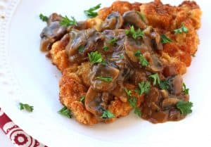 Jägerschnitzel (Schnitzel with Mushroom Gravy) - The Daring Gourmet