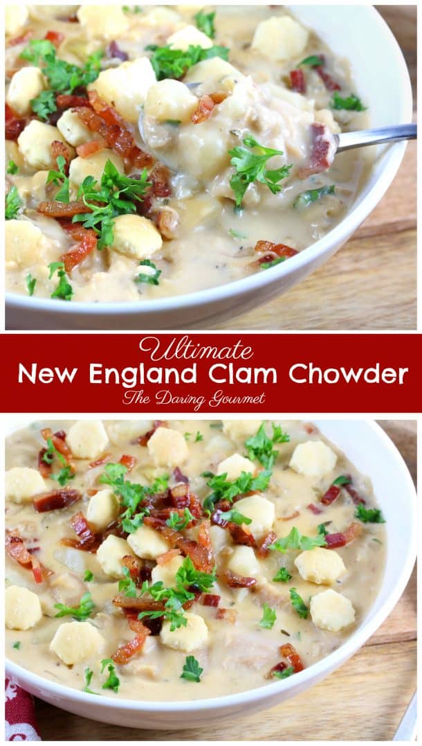 BEST New England Clam Chowder - The Daring Gourmet