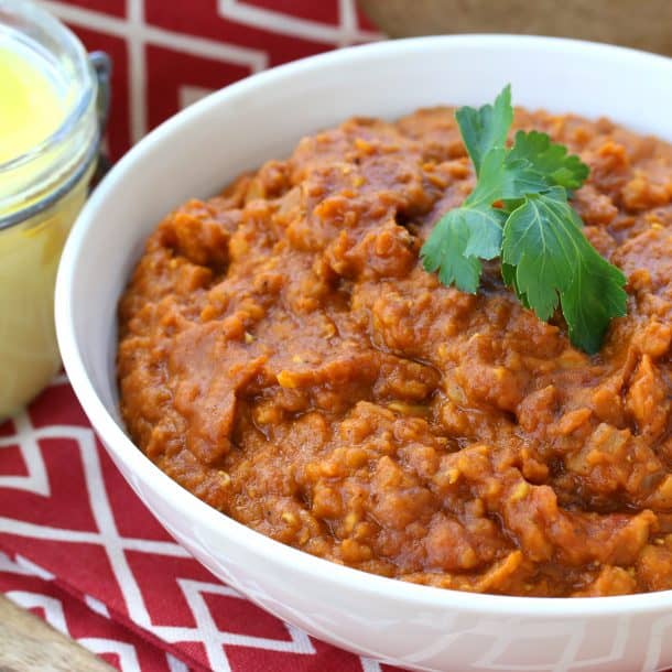 Misir Wat (Ethiopian Spiced Red Lentils) - The Daring Gourmet