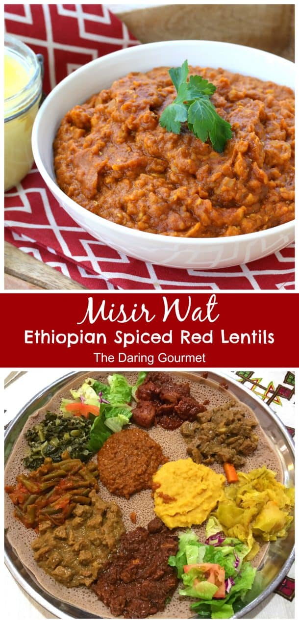 Misir Wat (Ethiopian Spiced Red Lentils) - The Daring Gourmet