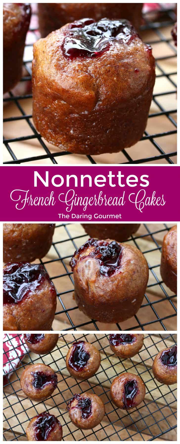 Nonnettes (French Gingerbread Cakes) - The Daring Gourmet