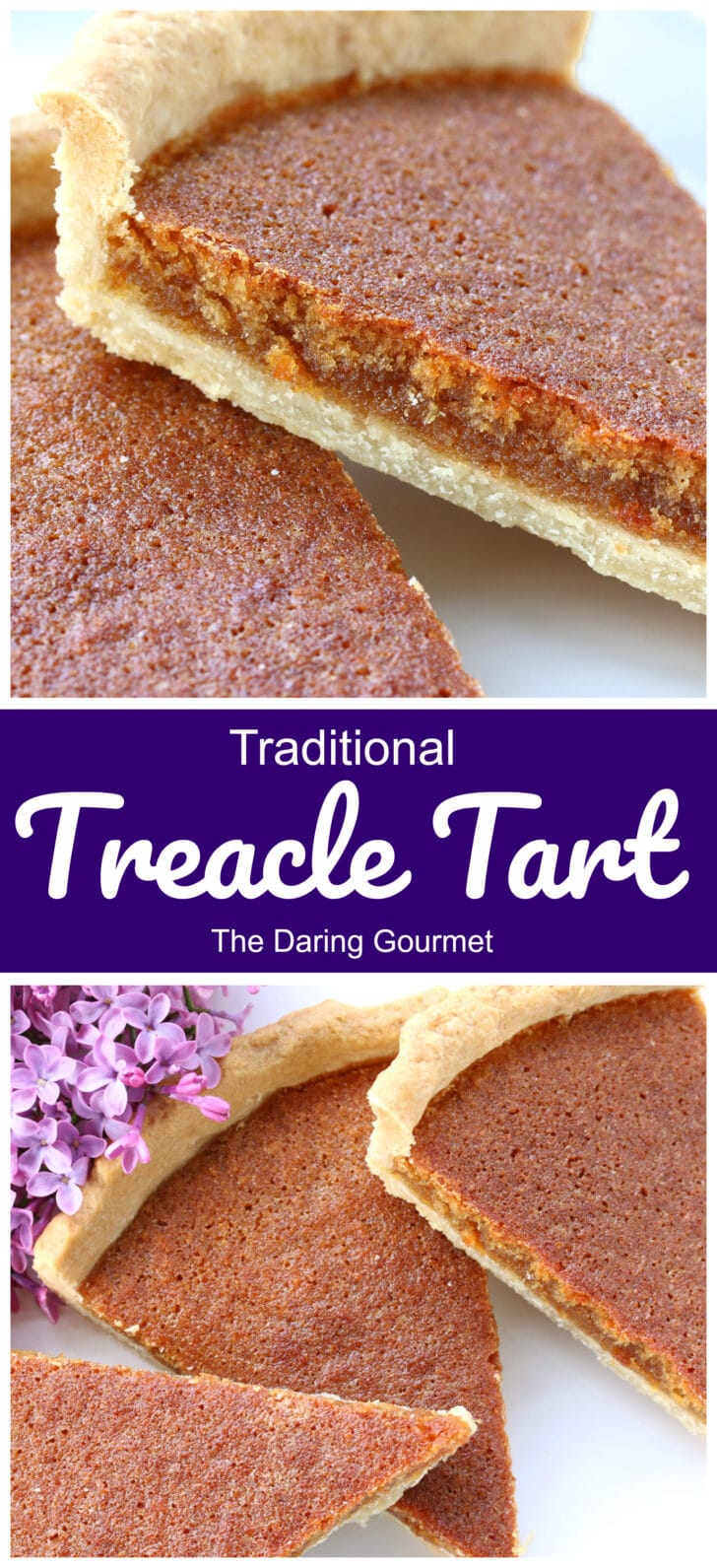Traditional Treacle Tart - The Daring Gourmet
