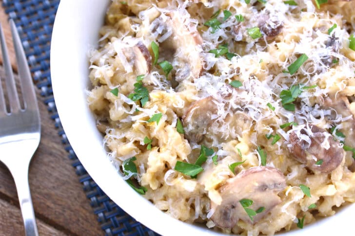 Mushroom Risotto - The Daring Gourmet