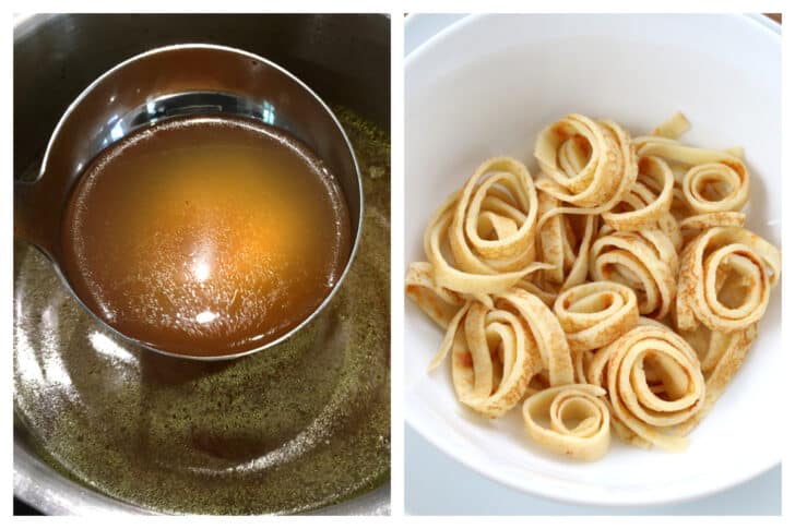 Flädlesuppe (German Pancake Soup) - The Daring Gourmet