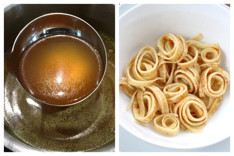 Flädlesuppe (German Pancake Soup) - The Daring Gourmet