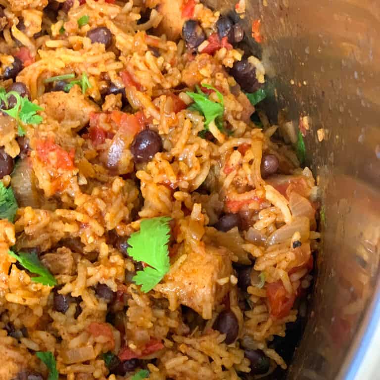 Instant Pot Pork, Rice and Beans - The Daring Gourmet