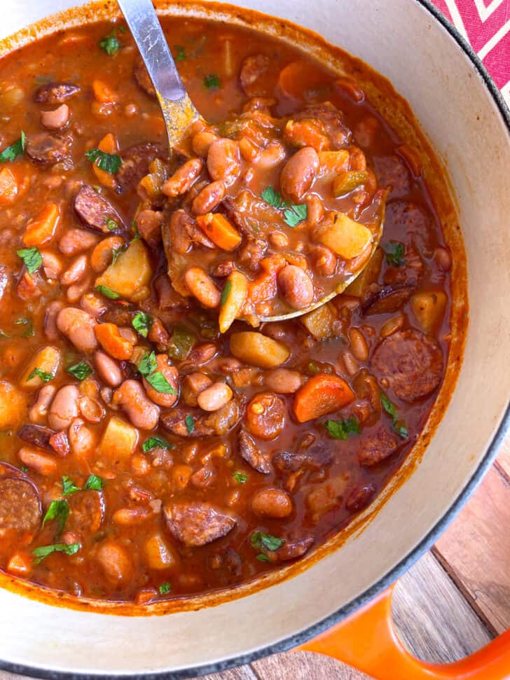 Hungarian Bean Goulash (Babgulyás) - The Daring Gourmet