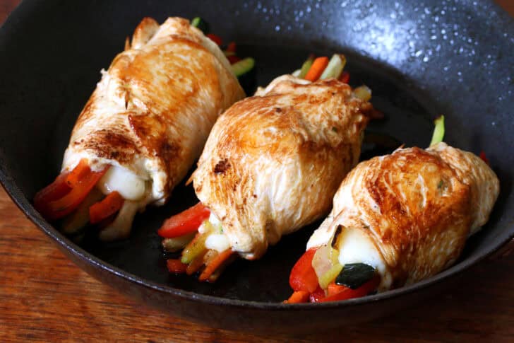 Chicken Roll Ups With Balsamic Glaze - The Daring Gourmet