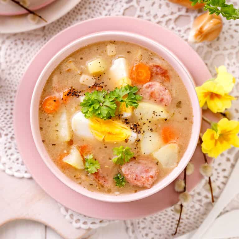 Żurek (Polish Sour Rye Soup) - The Daring Gourmet